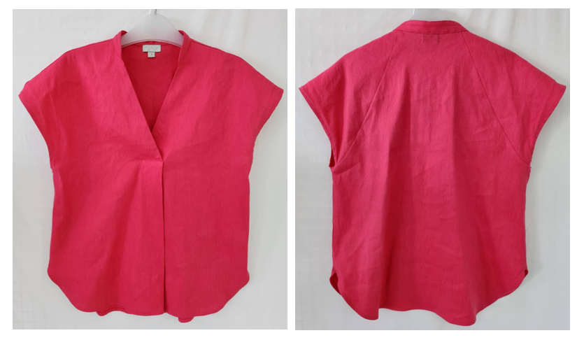 5884ฺB - Linen Shirt Mandarin Collar S/S – MixxBKK
